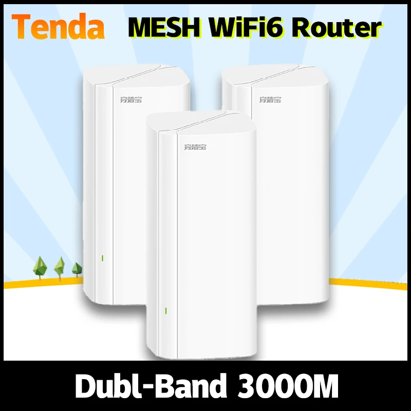 Tenda EM12/EC12 AX3000 Wifi6 Mesh Router Gigabit Hearty Whole Home 5G ...