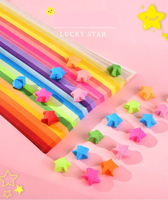 Papel De Origami Estrela Da Sorte