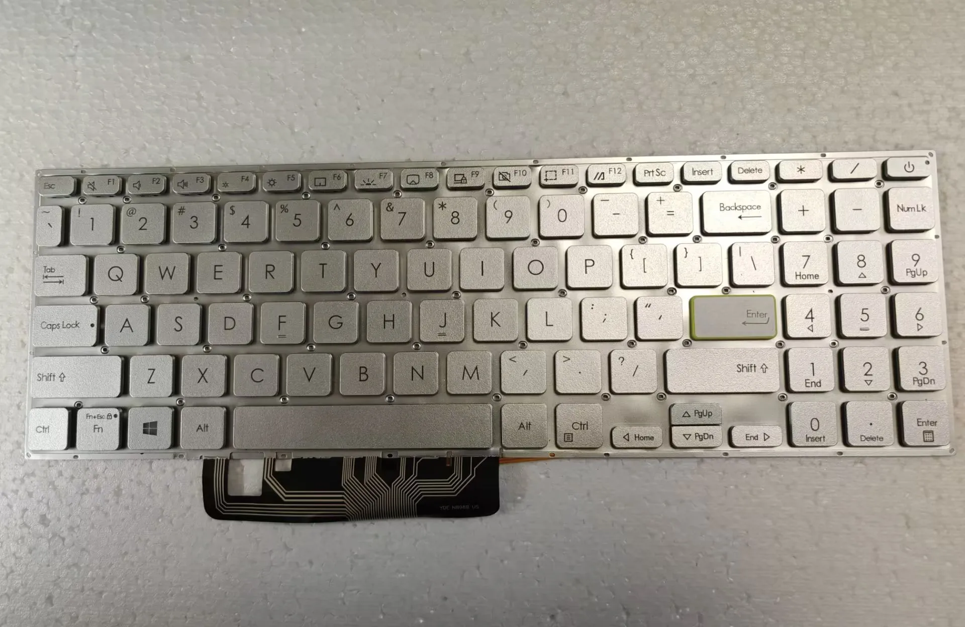 US Backlit Silver keyboard for Asus Vivobook S533 S533E S533EA S533F ...