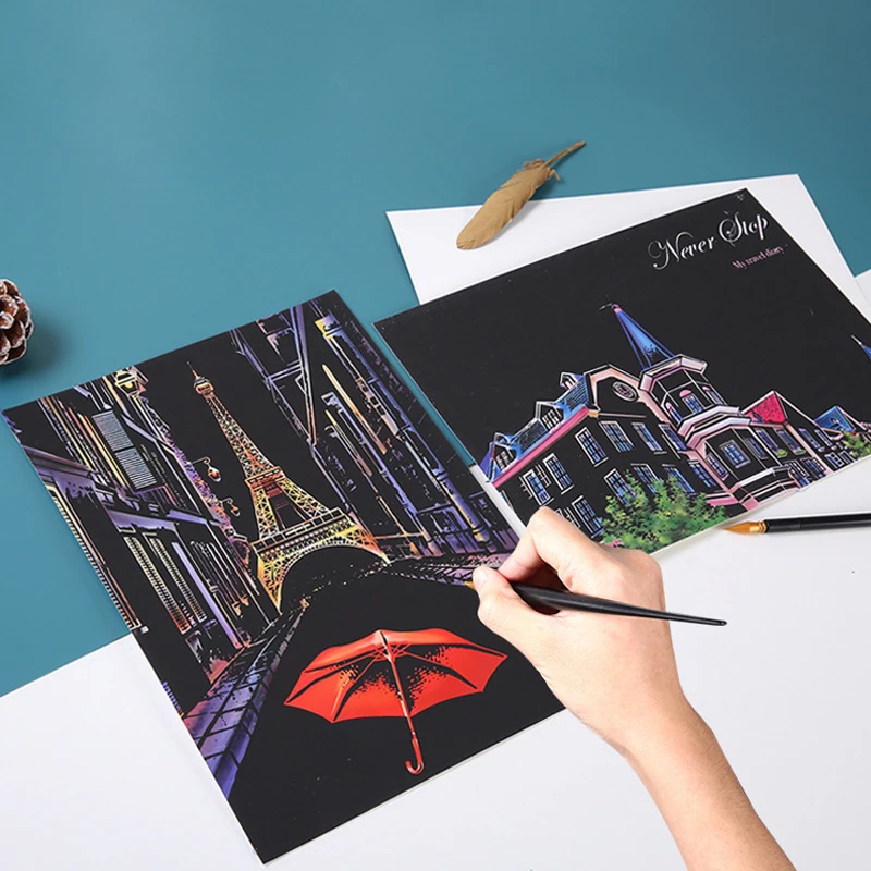 Scratch Art Landscape