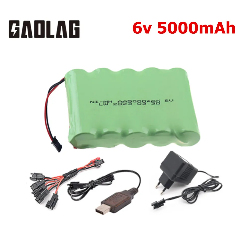 6v-5000mAh-Nimh-AA-Battery-For-Rc-toys-Cars-Tanks-Robots-Gun-Upgraded ...