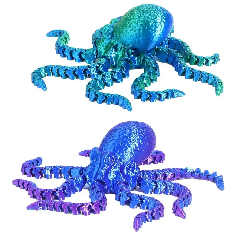 3D-Printed-Octopus-Fidget-Toy-Articulated-Animal-Toy-with-Movable ...