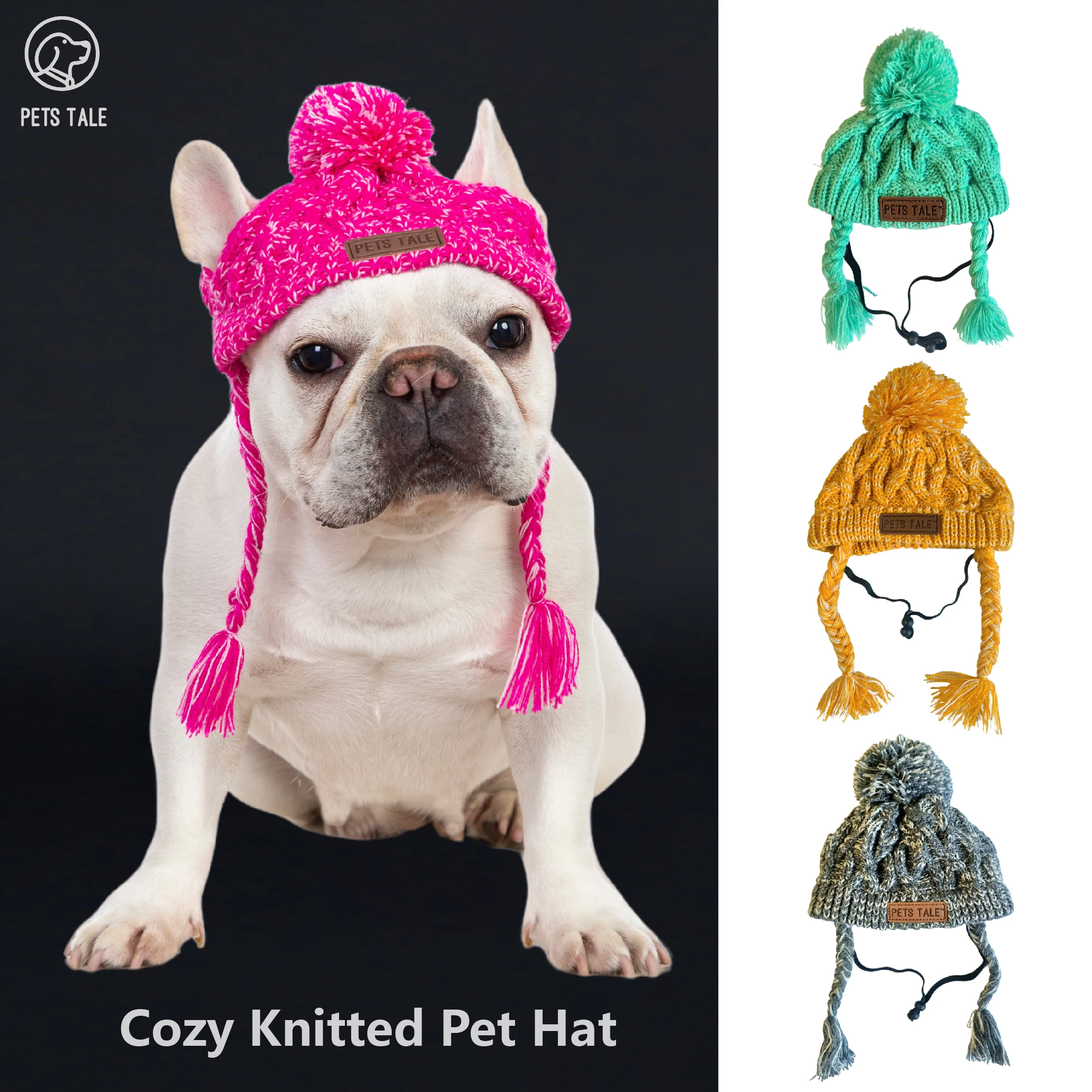 Winter-Soft-Dog-Hats-Warm-Pet-Dog-Knitted-Hat-Windproof-Knitting-Dog ...