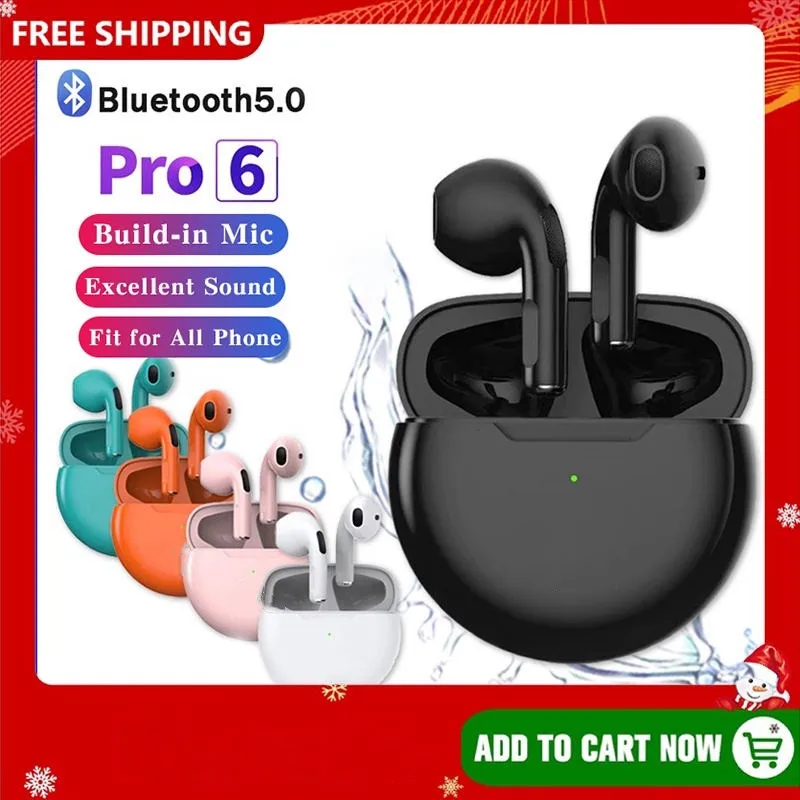 Original-Air-Pro-6-TWS-Wireless-Bluetooth-Earphones-Mini-Pods-Earbuds ...