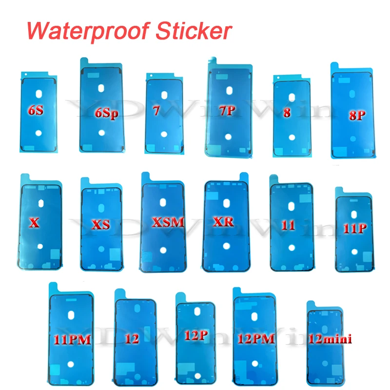 10pcs Waterproof Sticker For iPhone X XR XS 11 12 13 Pro max mini 6s 7 ...