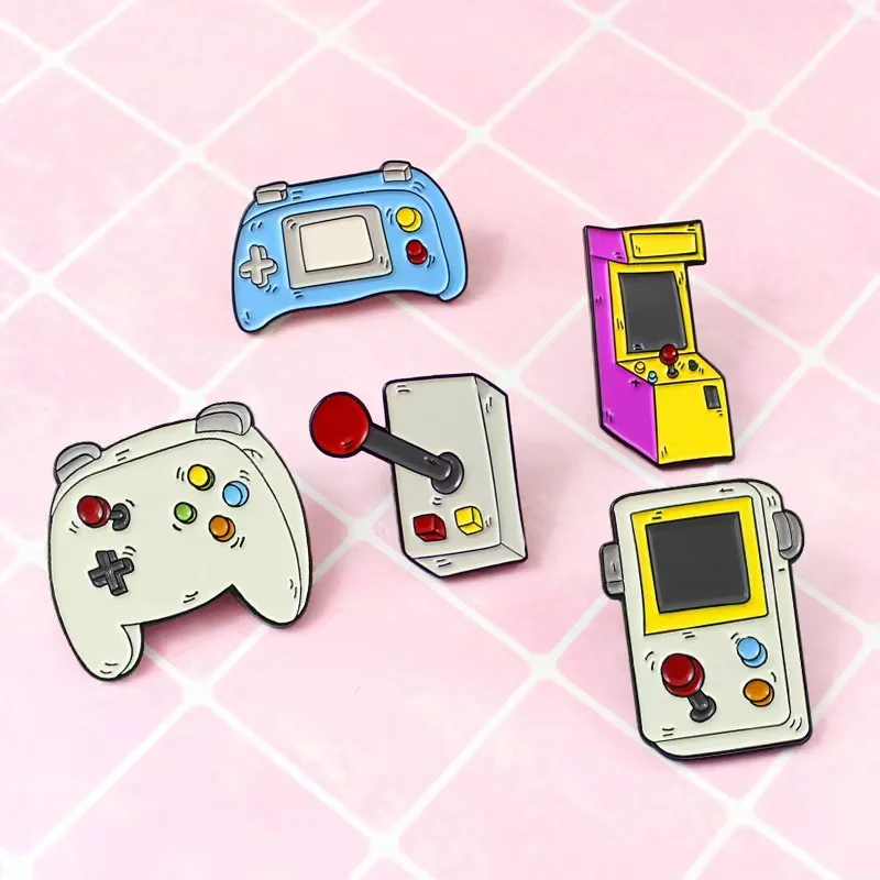Retro-Games-Enamel-Pins-Custom-Gaming-Arcade-Computer-Game-Brooch-Game ...