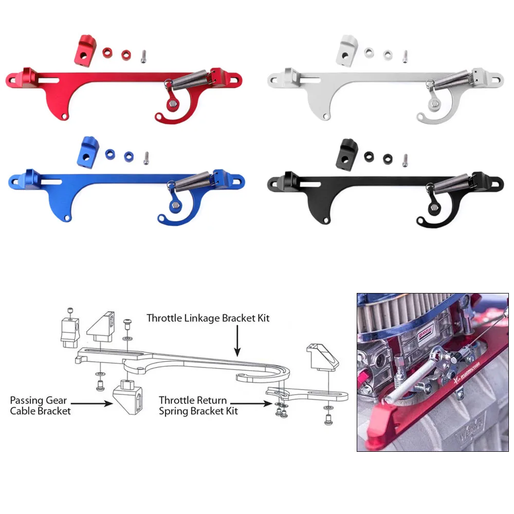 Throttle-Cable-Carb-Bracket-Base-For-Holley-4150-4160-Carb-Carburetor ...