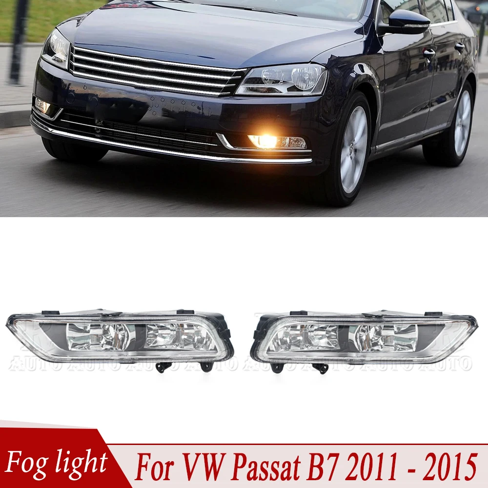 For-VW-Passat-B7-2011-2012-2013-2014-2015-Fog-Light-Front-Bumper-Fog ...