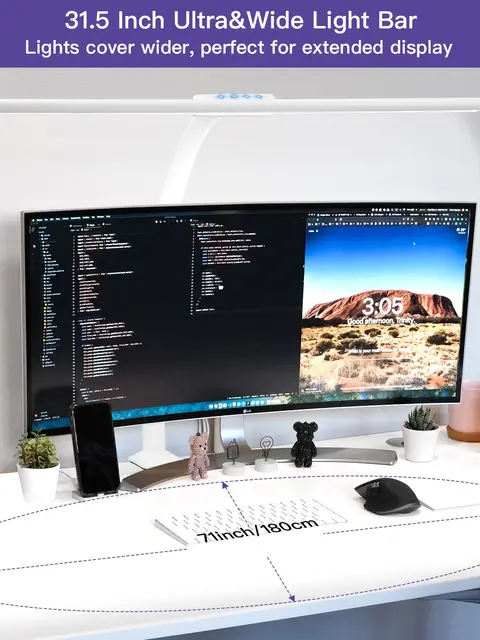 LED Eye protection24 Watt Super Brightness Desk Lamp Dimmable Gooseneck ...