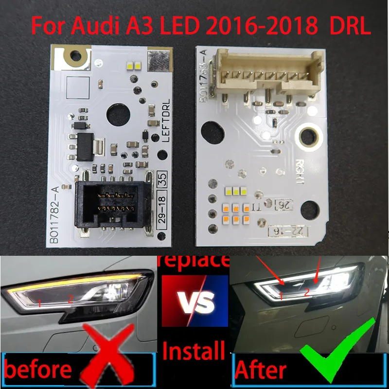 car-LED-white-headlight-DRL-chip-Ballast-chip-circuit-board-light ...
