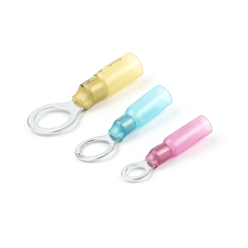 Heat shrink Insulated Ring Terminals Wire Cable Electrical Crimp M5/M6 ...