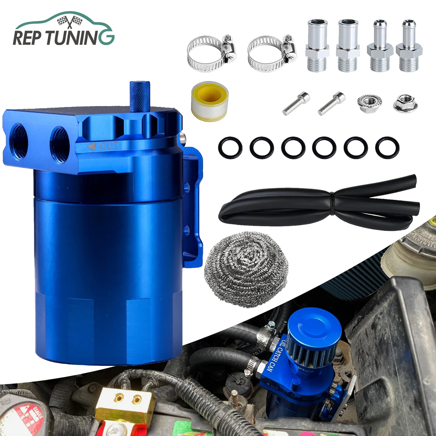 Catch-Can-Oil-Car-Aluminum-Baffled-Air-Oil-Separator-Kit-Catch-Tank ...