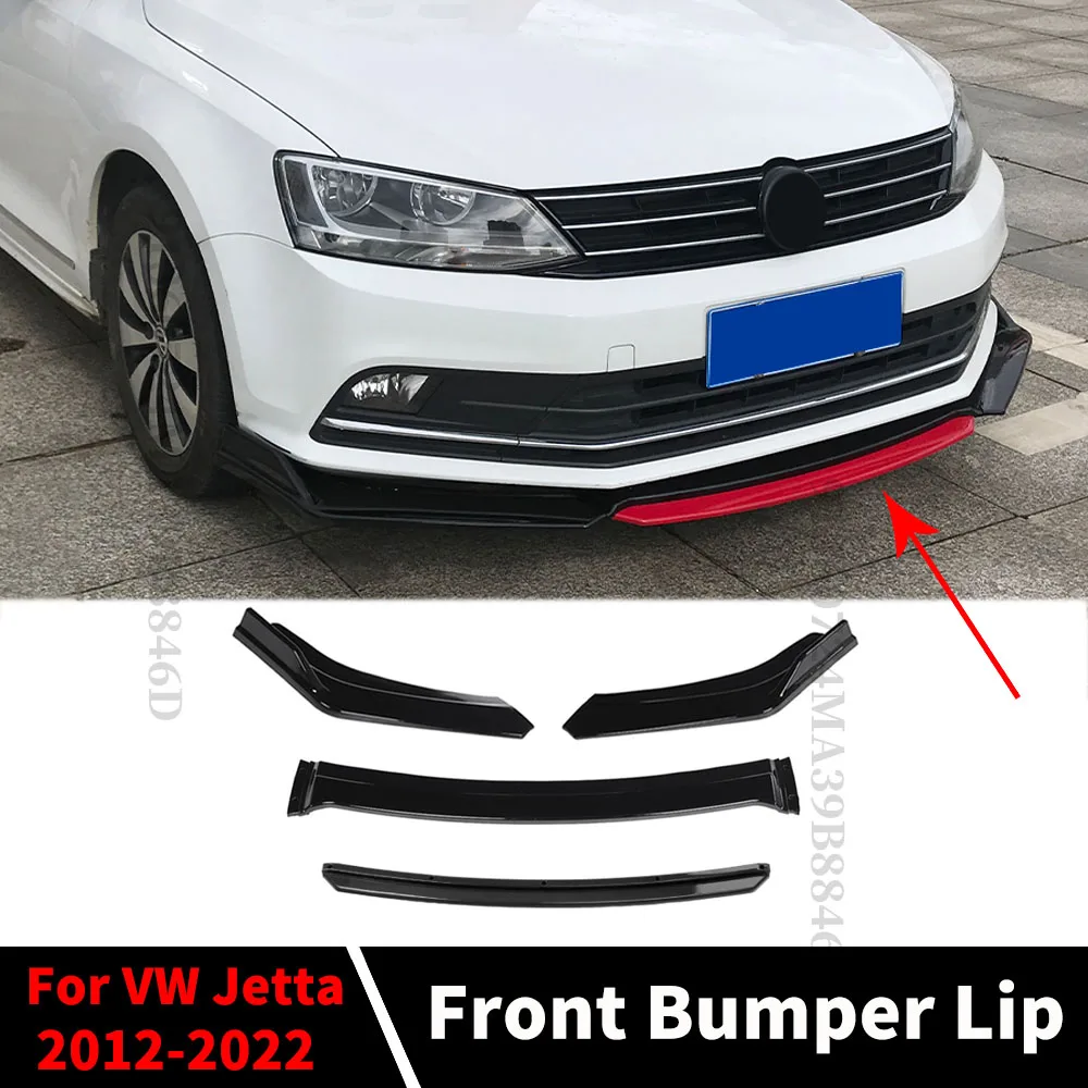 Modified Front Bumper Lip Cover Chin Guard Deflector For VW Jetta MK6 ...