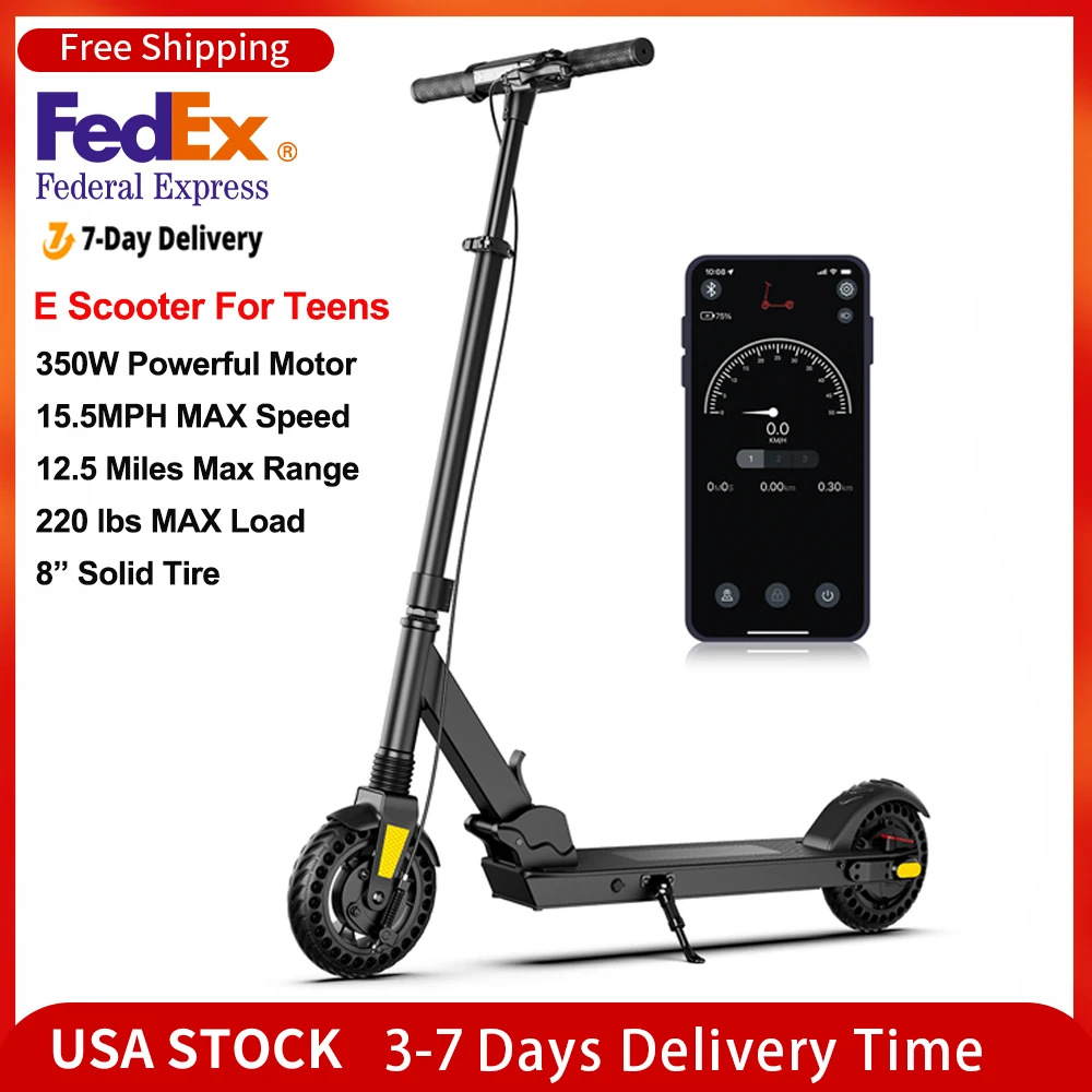 OBX-Electric-Scooter-Adult-15-5MPH-e-scooter-8-inch-350W-With-App-GPS ...