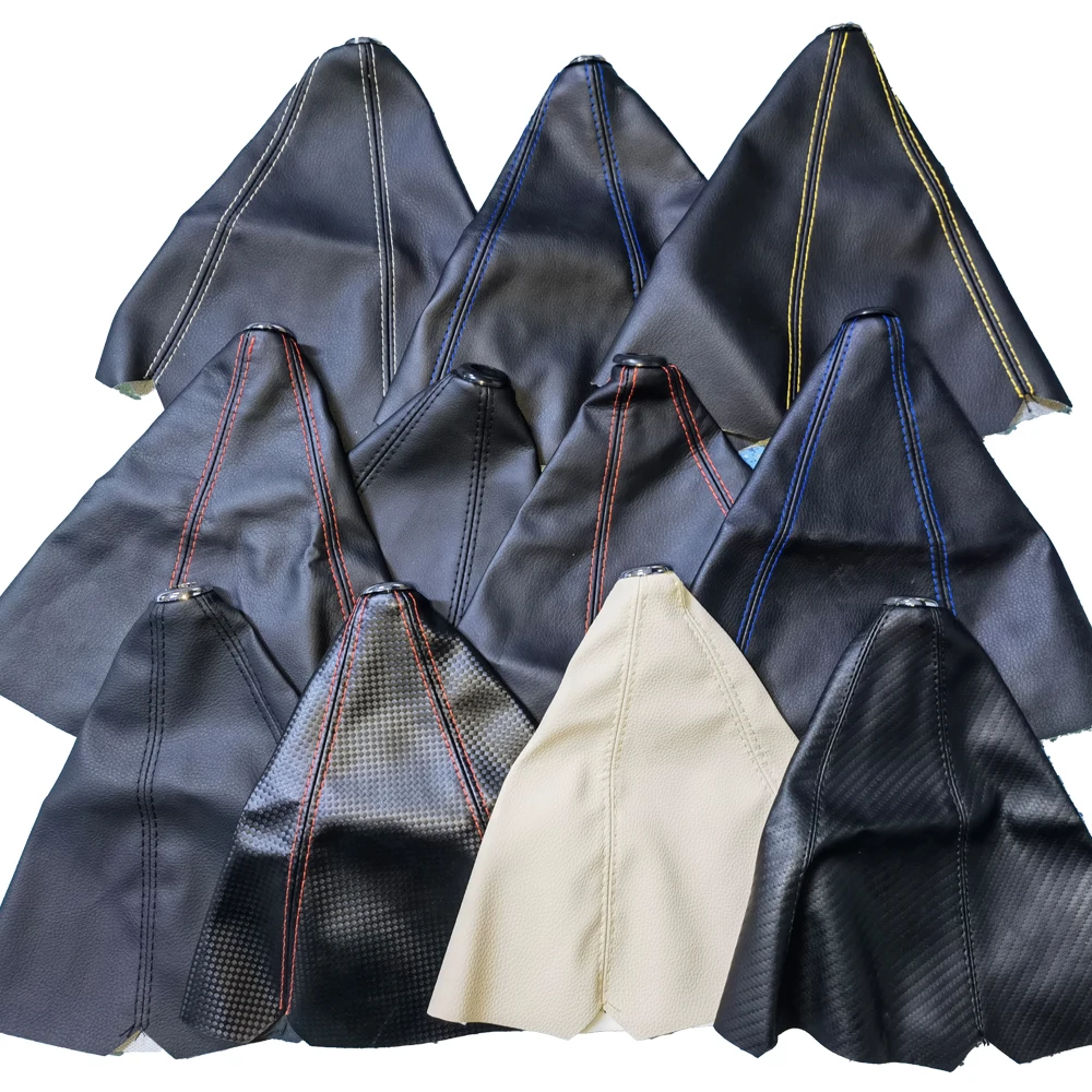 Multiple-styles-16mm-Universal-PU-Leather-Car-Gear-Shift-Collars-Auto ...