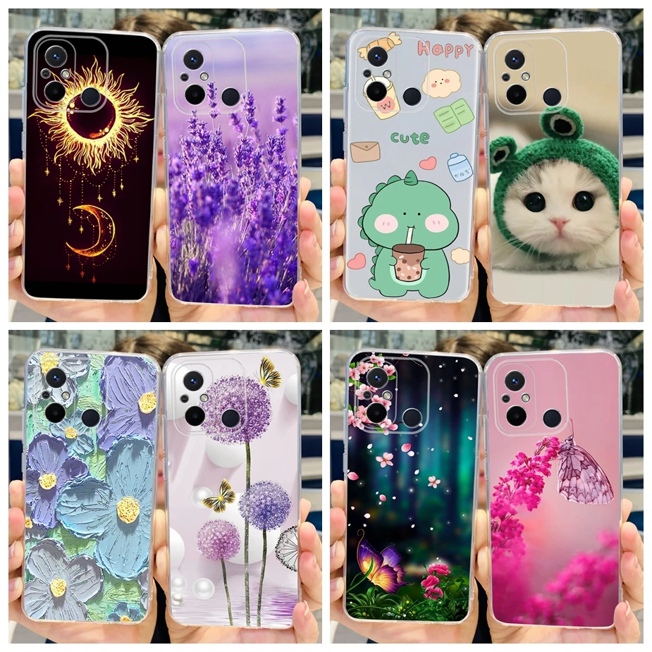 For Xiaomi Redmi 12c Case New Fashion Painted Cover Silicone Soft Tpu ...