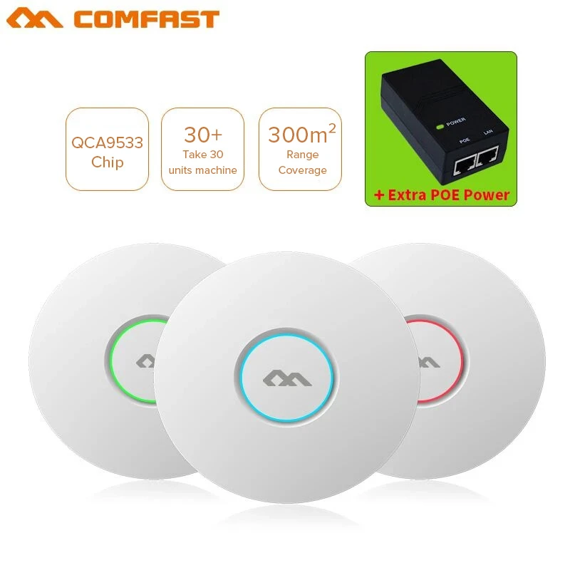 COMFAST CF E320NV2 300Mbps Ceiling AP 802.11b/g/n wireless AP wifi coverage router 16 Flash WiFi ...