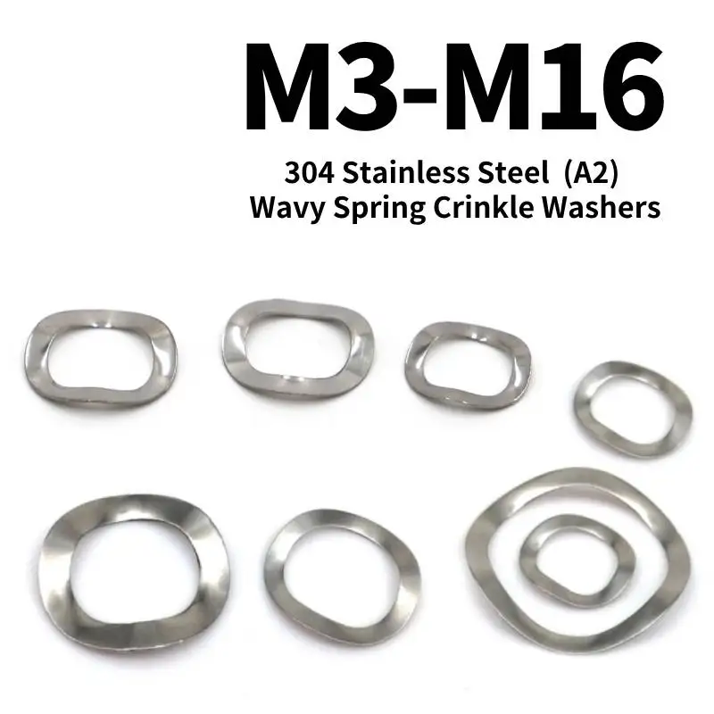 Wavy-Spring-Crinkle-Washers-304-A2-Stainless-Steel-Three-Wave-Washers ...