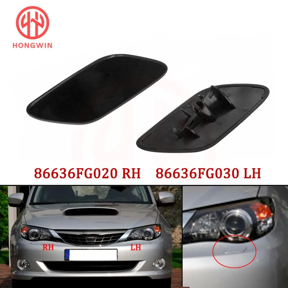 Front Bumper Left Right Headlight Lamp Washer Nozzle Cap Spray Cover ...