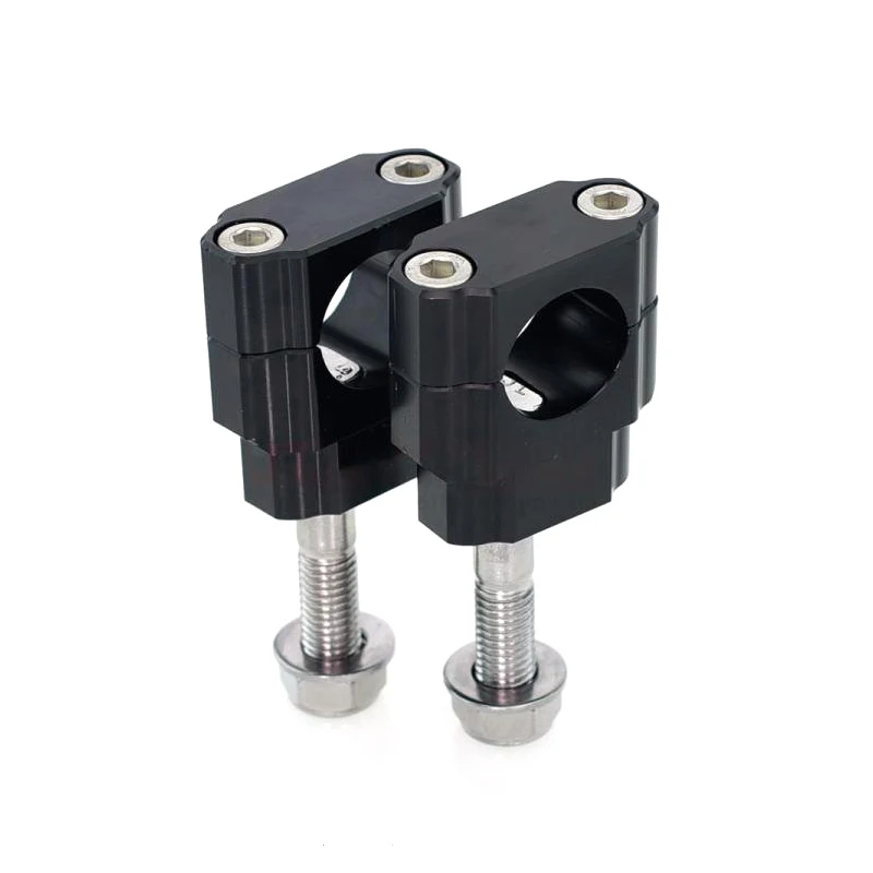 Black-Red-Blue-HandleBar-Fat-Bar-Risers-Mount-Clamp-for-CRF250R-CRF450 ...