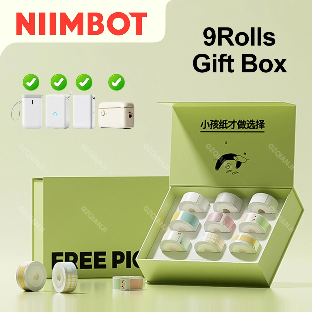 Niimbot-Official-Gift-Box-Set-Color-Multi-Size-Cute-Label-Sticker-Paper ...