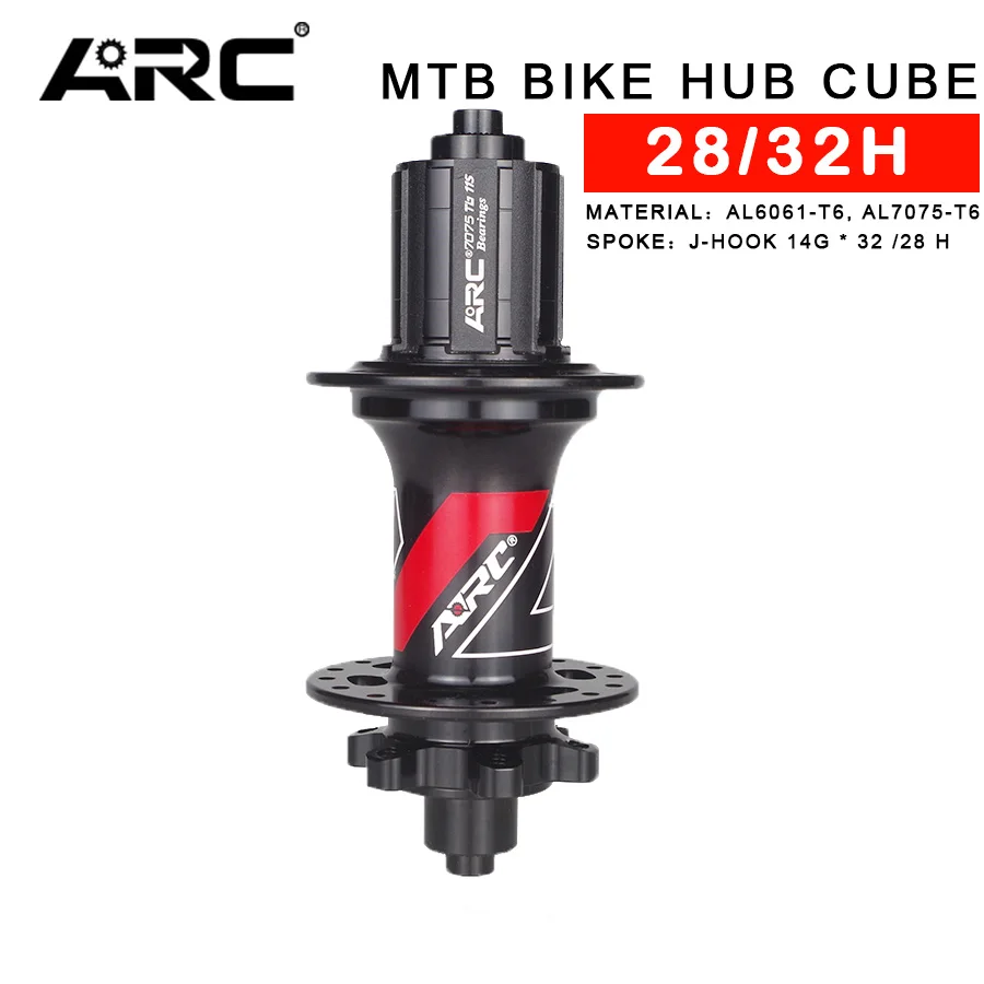 ARC-Mountain Bike Hub Cube, MTB Boost, 32 Buracos MTB, 148mm, 28, 32 ...