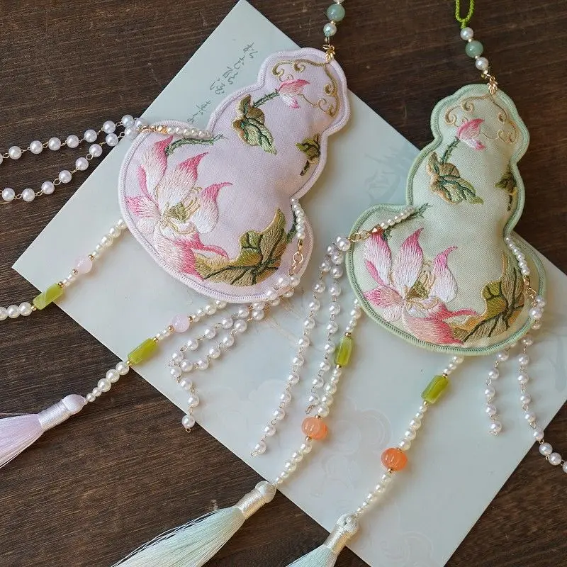 Gourd-Pouch-Cross-Stitch-Antiquity-Embroidery-Sachet-Protective ...