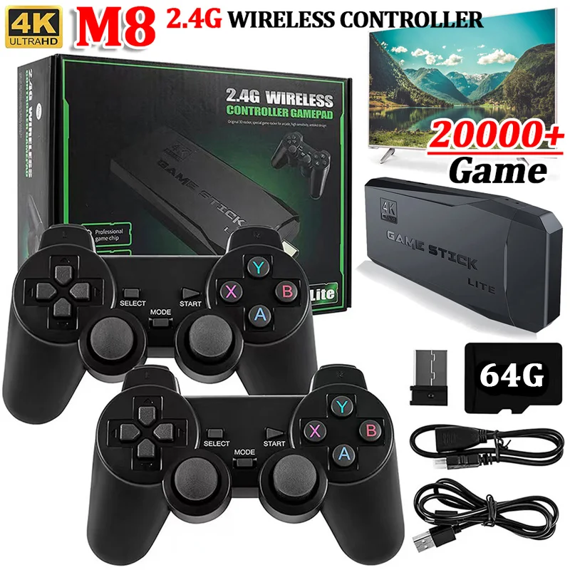 M8 Game Stick 4K Linux OS TV Video Game Console for 10.73 USD with ...