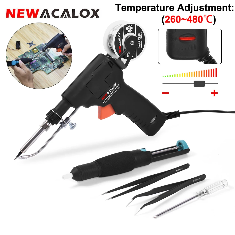 NEWACALOX-Hand-held-Soldering-Gun-60W-Fast-Heating-Automatically-Send ...