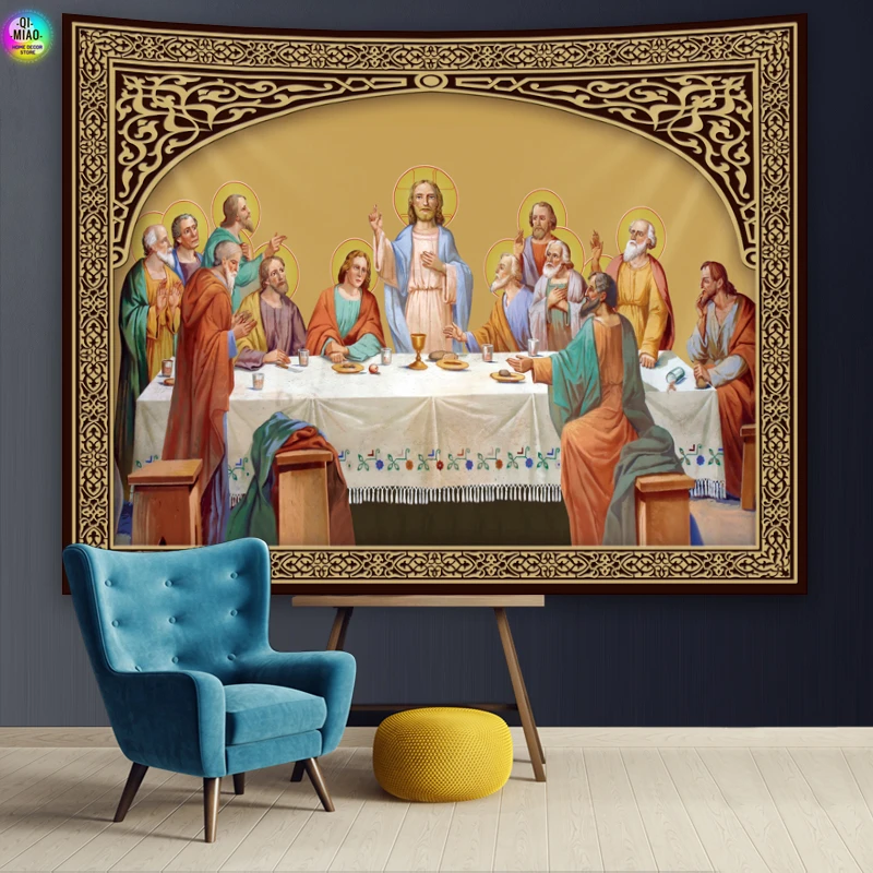 Jesus Tapestry Last Supper Wall Hanging Christmas Home Decoration ...