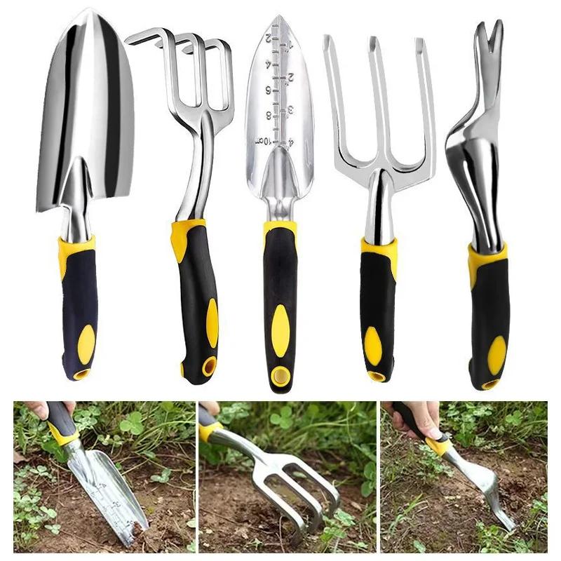 Garden-Tool-Hand-Trowel-Rake-Cultivator-Weeder-Tools-with-Ergonomic ...