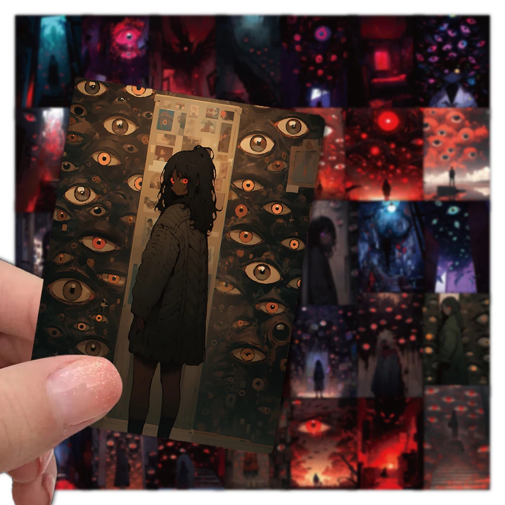 10-30-60PCS-Anime-Horror-Evil-Eyes-Varied-Stickers-Pack-for-Kid ...
