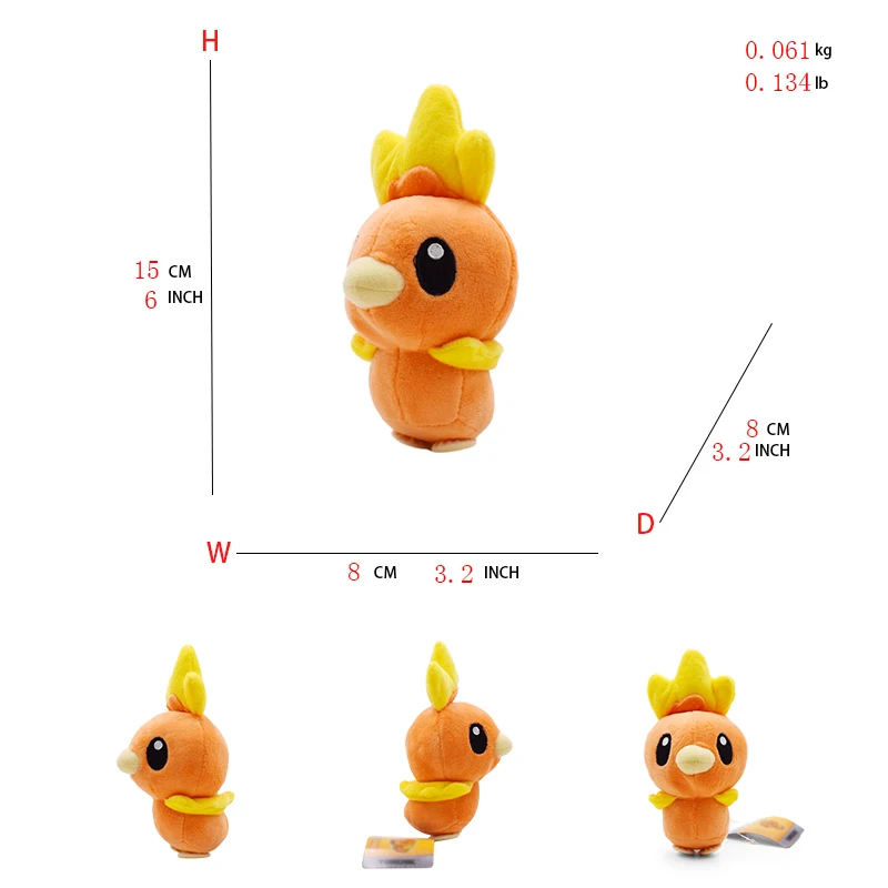 Peluche de Pokémon Mudkip, Torchic, Treecko, Mega Swampert, muñecos de ...