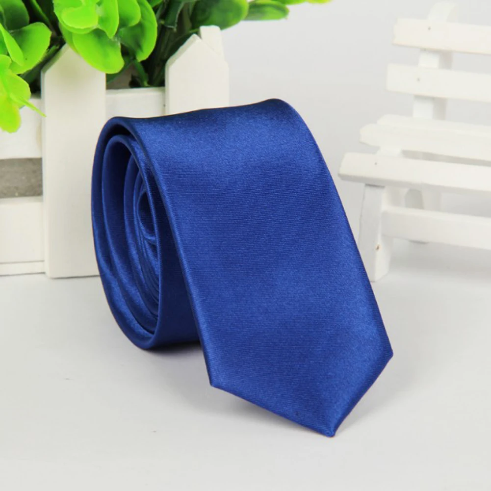 Solid-Soft-Cotton-Necktie-Colorful-Tie-Skinny-Red-Blue-Male-Suit ...