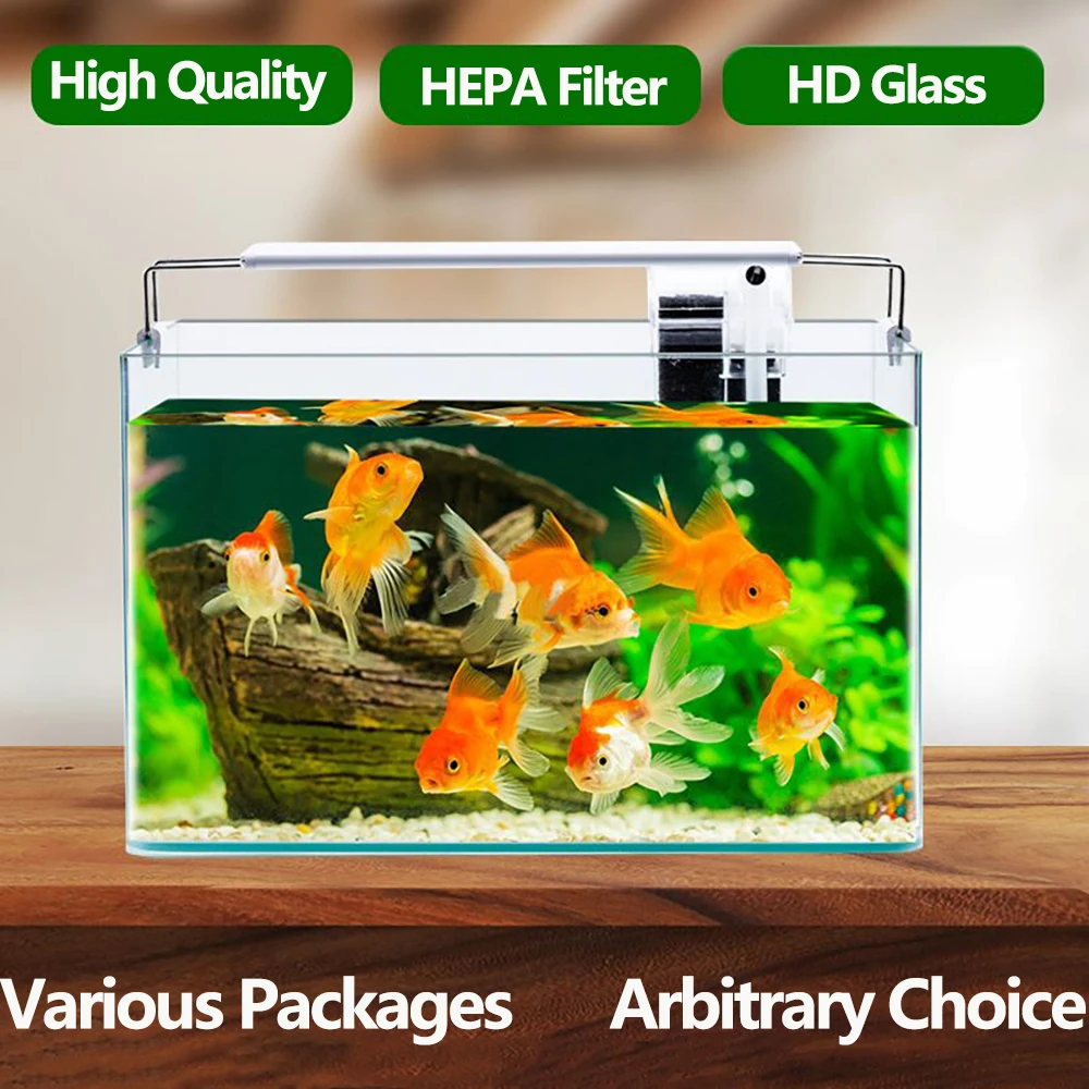 Fish-Tank-Transparent-Glass-Rectangular-Aquarium-Small-And-Medium ...