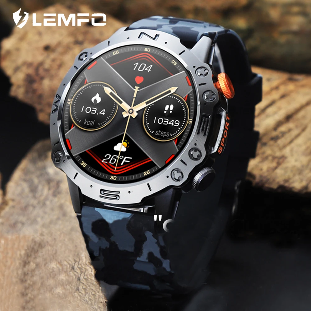 LEMFO-K59-Amoled-Smartwatch-Men-Bluetooth-Call-Outdoor-Sport-Waterproof ...