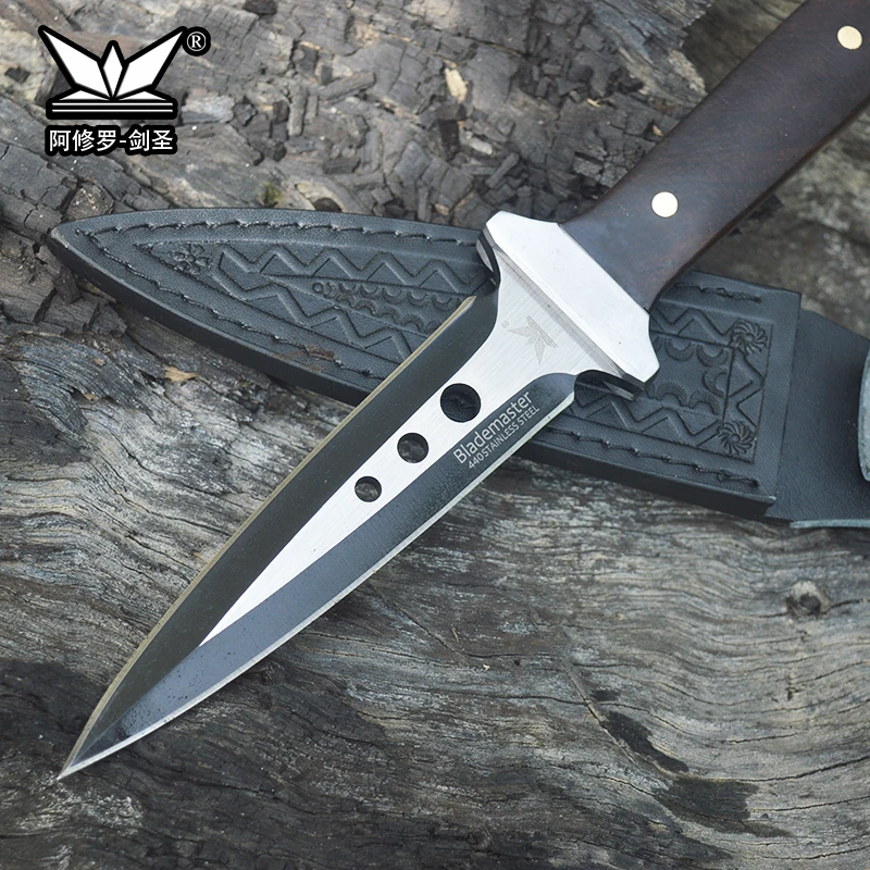 New-Full-Tang-Sharp-440c-Blade-Tactical-Military-Fixed-Blade-Knife ...