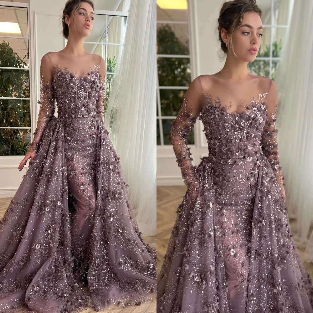 Prom-Dress-Intricate-Sparkle-Jewel-Ball-Gown-Celebrity-Flower-Paillette ...