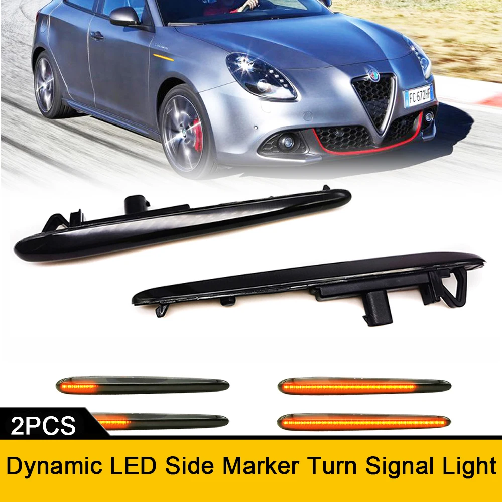 Led-Repeat-Blinker-Front-Fender-Side-Turn-Signal-Lights-For-Alfa-Romeo ...