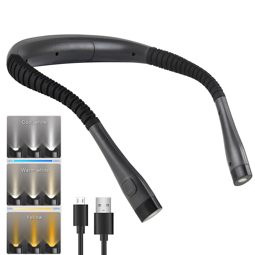 Neck-Reading-Light-Novelty-Flexible-Neck-Lights-Handsfree-Book-Light ...