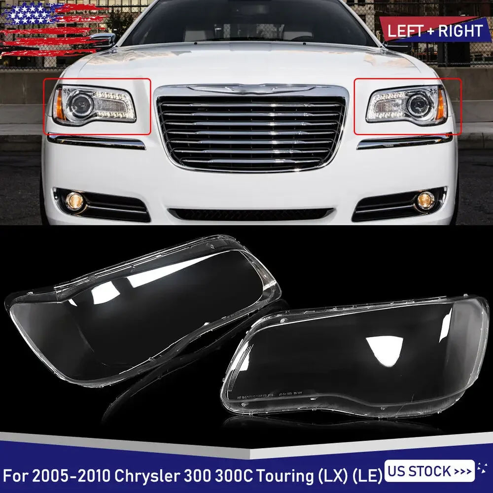 For-2011-2014-Chrysler-300-300C-Headlight-Lens-Cover-Lampshade-Left ...
