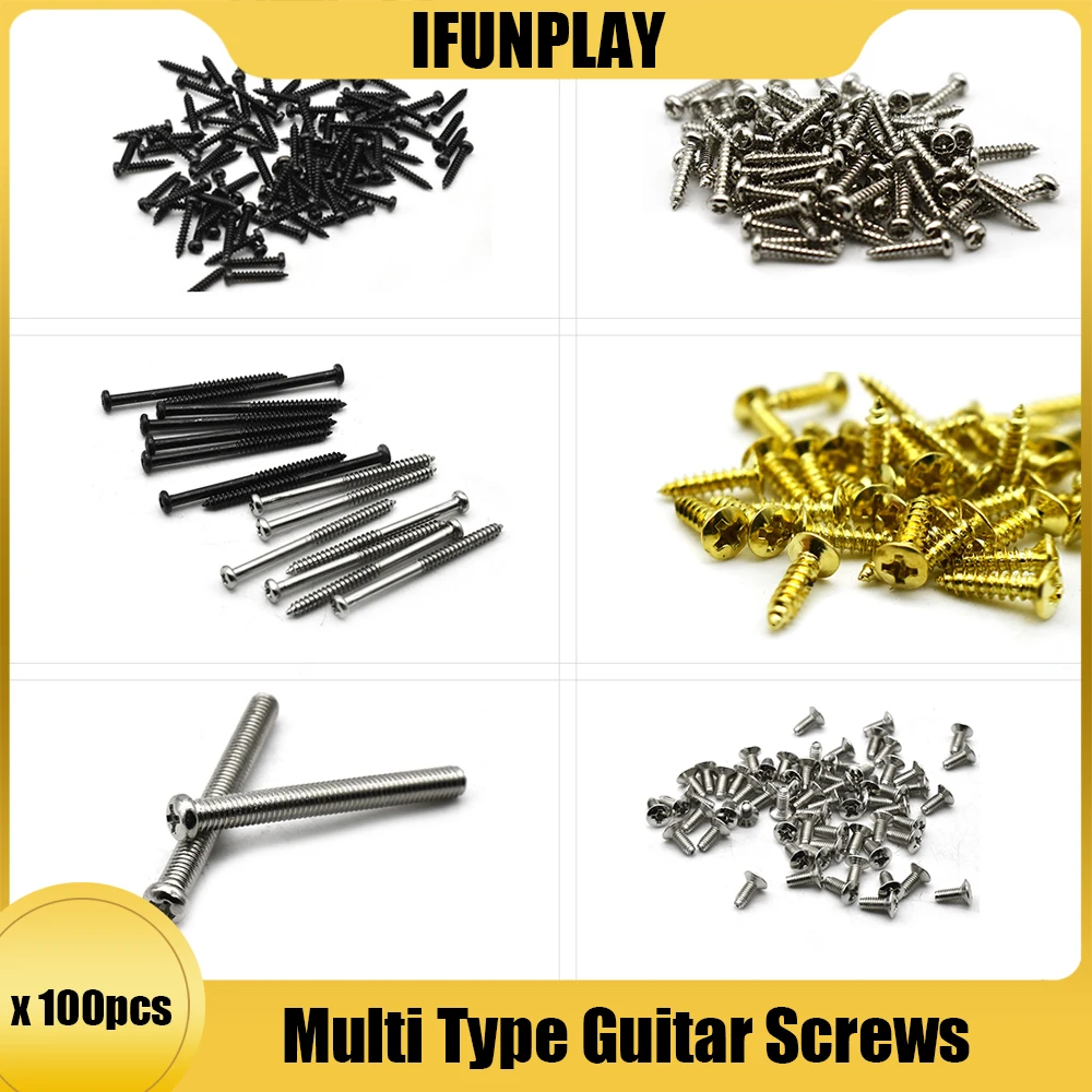 100pcs-Multi-Type-Acoustic-Classical-Bass-Electric-Guitar-Screw-Guitar ...