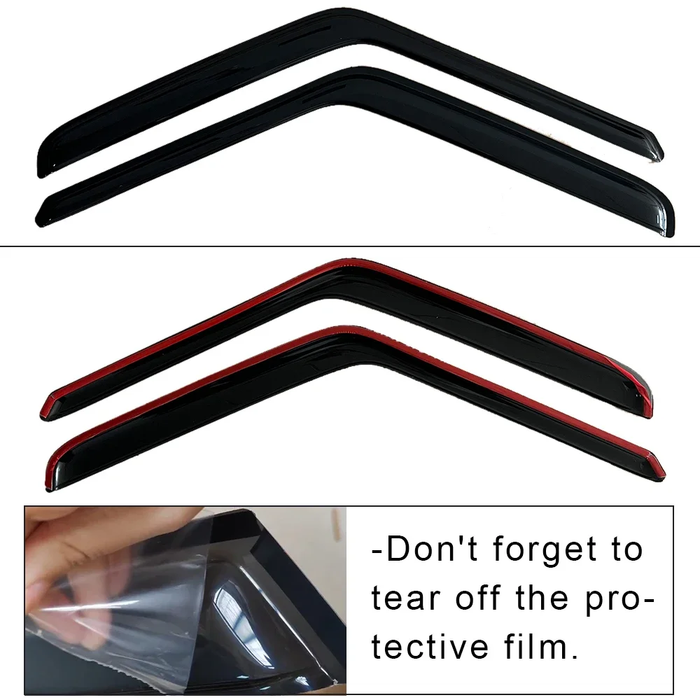 In Channel Window Rain Guards Window Visors & Rain Guards For 1980-1996 ...