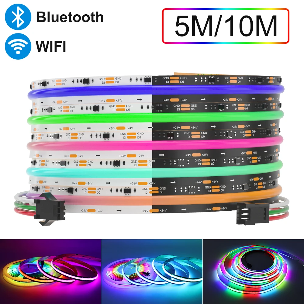 10M-Addressable-Dream-Color-RGBIC-COB-Led-Strip-High-Density-Flexible ...