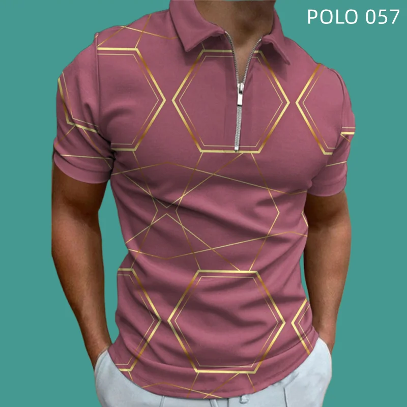 Free-Mail-Summer-Men-Clothing-ZIPPER-Polo-Shirts-with-Short-Sleeve ...