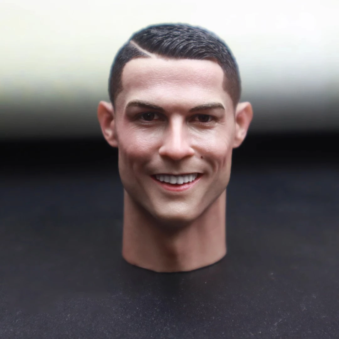 Smile-CR7-figura-de-acci-n-de-12-para-hombre-jugador-de-f-tbol-cabeza ...