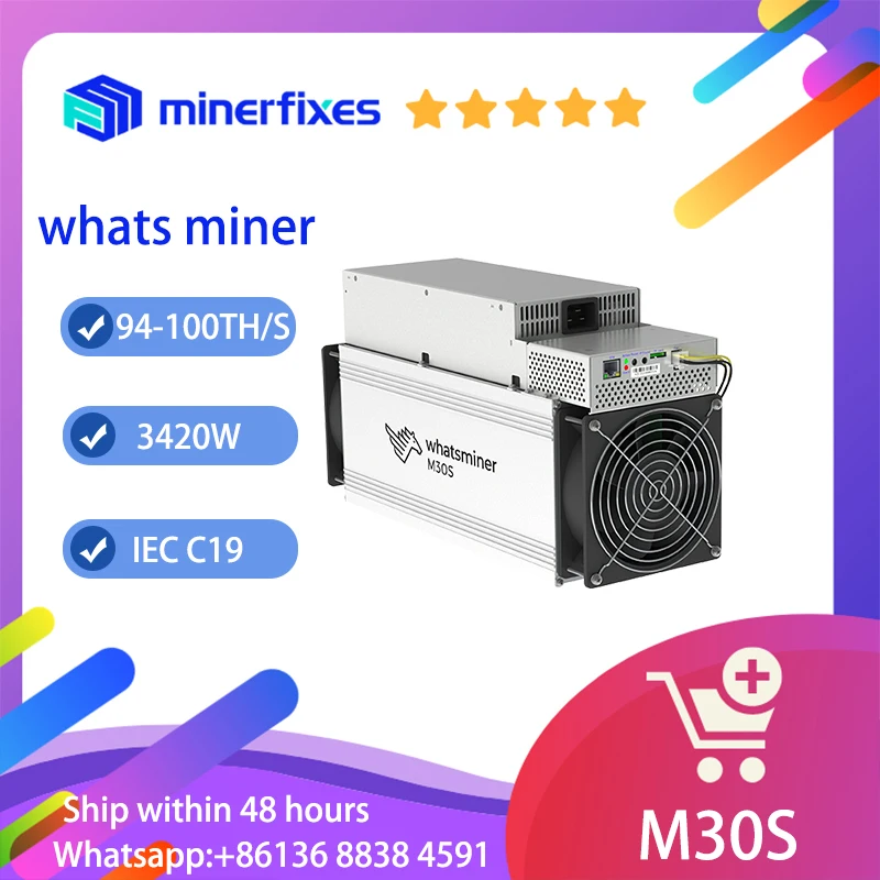 New-Bitcoin-Miner-MicroBT-Whatsminer-M30S-40W-BTC-Mining-Machine-SHA256 ...