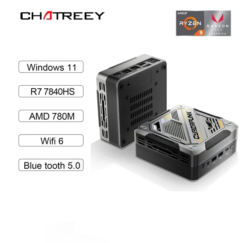 Chatreey-AN3-Mini-PC-R7-7840HS-780M-Colorful-Lighting-Gaming-Desktop ...