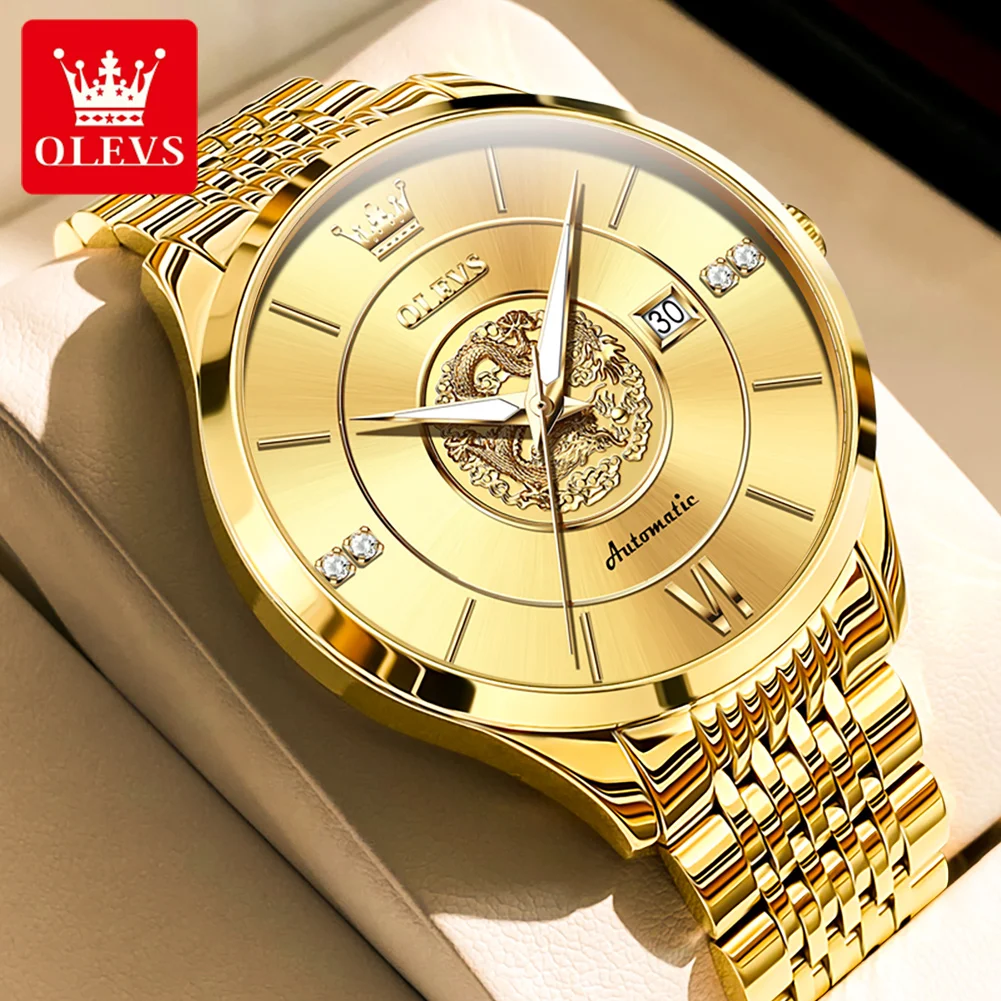 OLEVS-Original-Gold-Dragon-Wristwatch-for-Man-Automatic-Mechanical ...