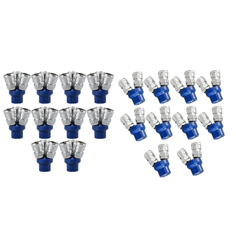 1Set-Quick-Connector-Air-Compressor-2-Way-3-Way-Multi-Hose-Coupler ...
